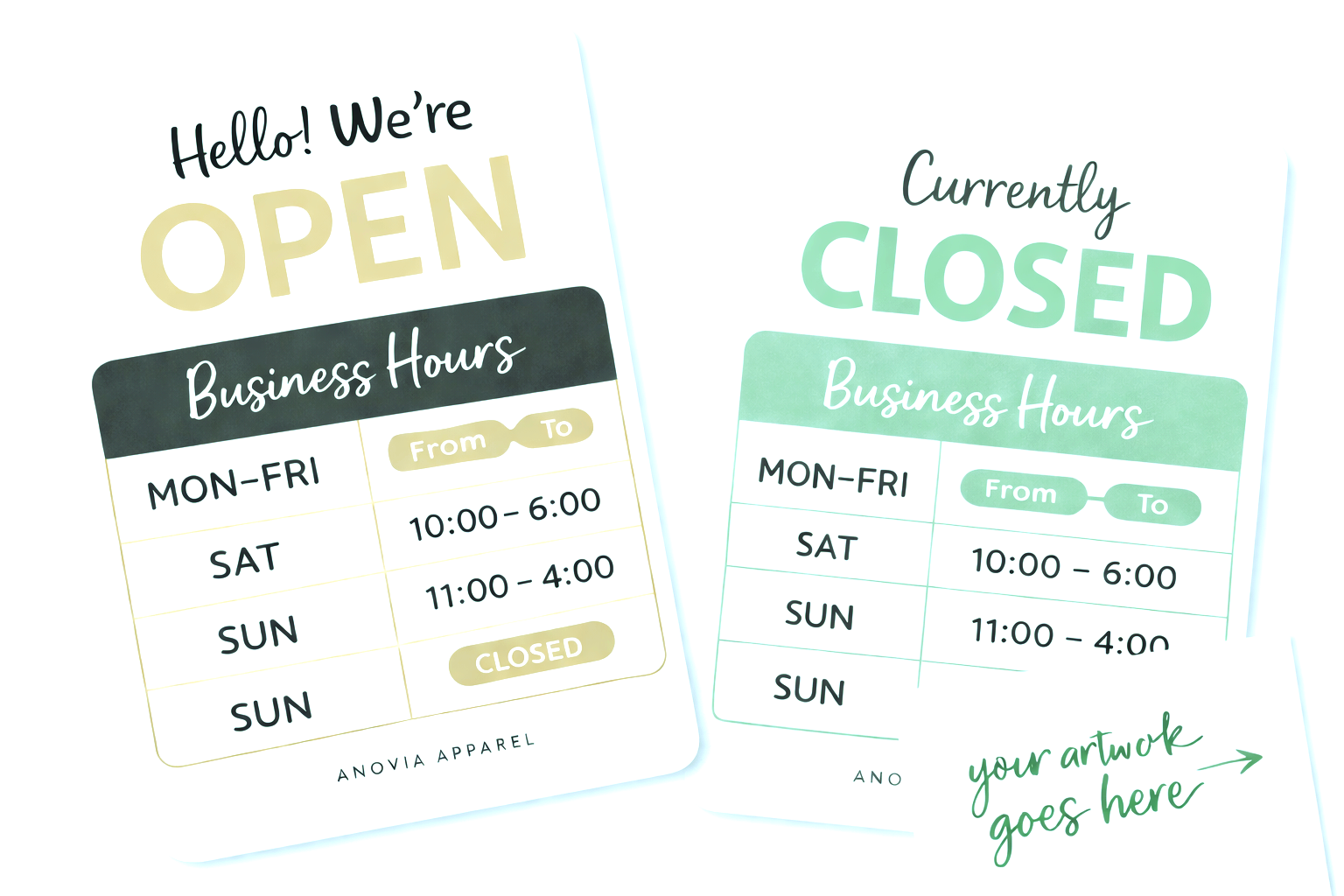 Custom Vinyl Sticker Sheet - Letter Size (8.5 × 11 in) – Anovia